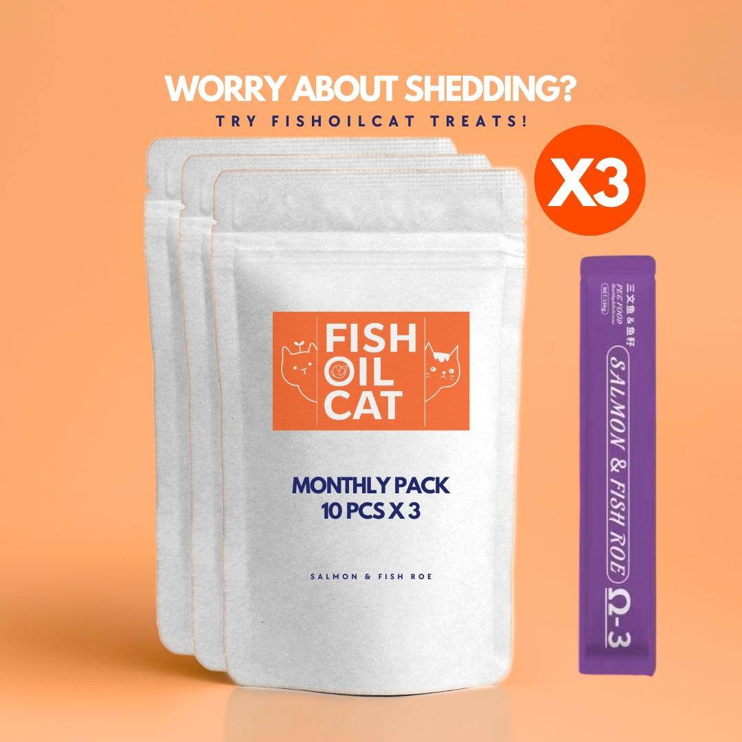 🍣Ω-3 Salmon & Fish Roe Monthly Pack – FISHOILCAT