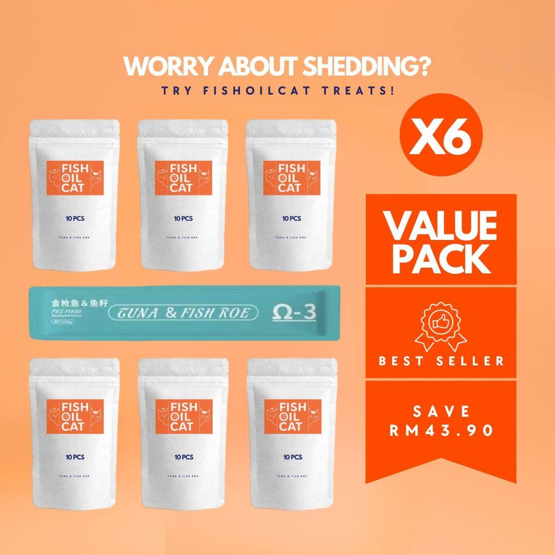 🐟Ω-3 Tuna & Fish Roe Value Pack – FISHOILCAT
